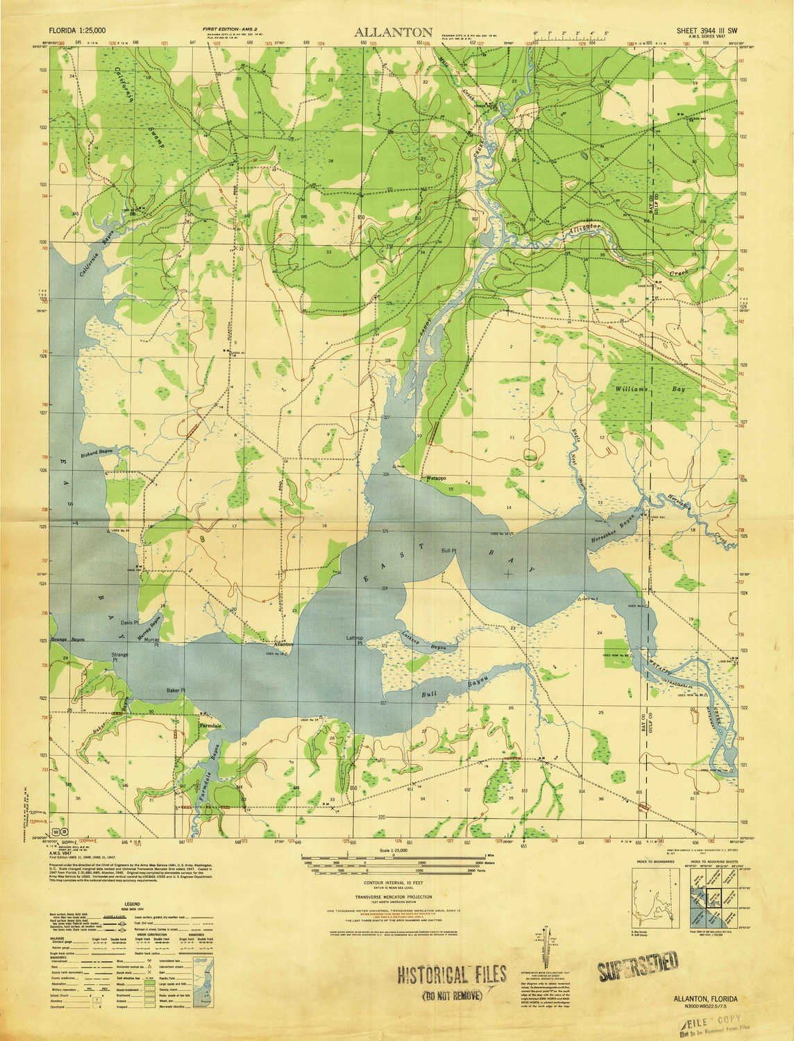 Amazon.com: YellowMaps Allanton FL topo map, 1:25000 Scale, 7.5 X 7.5 ...