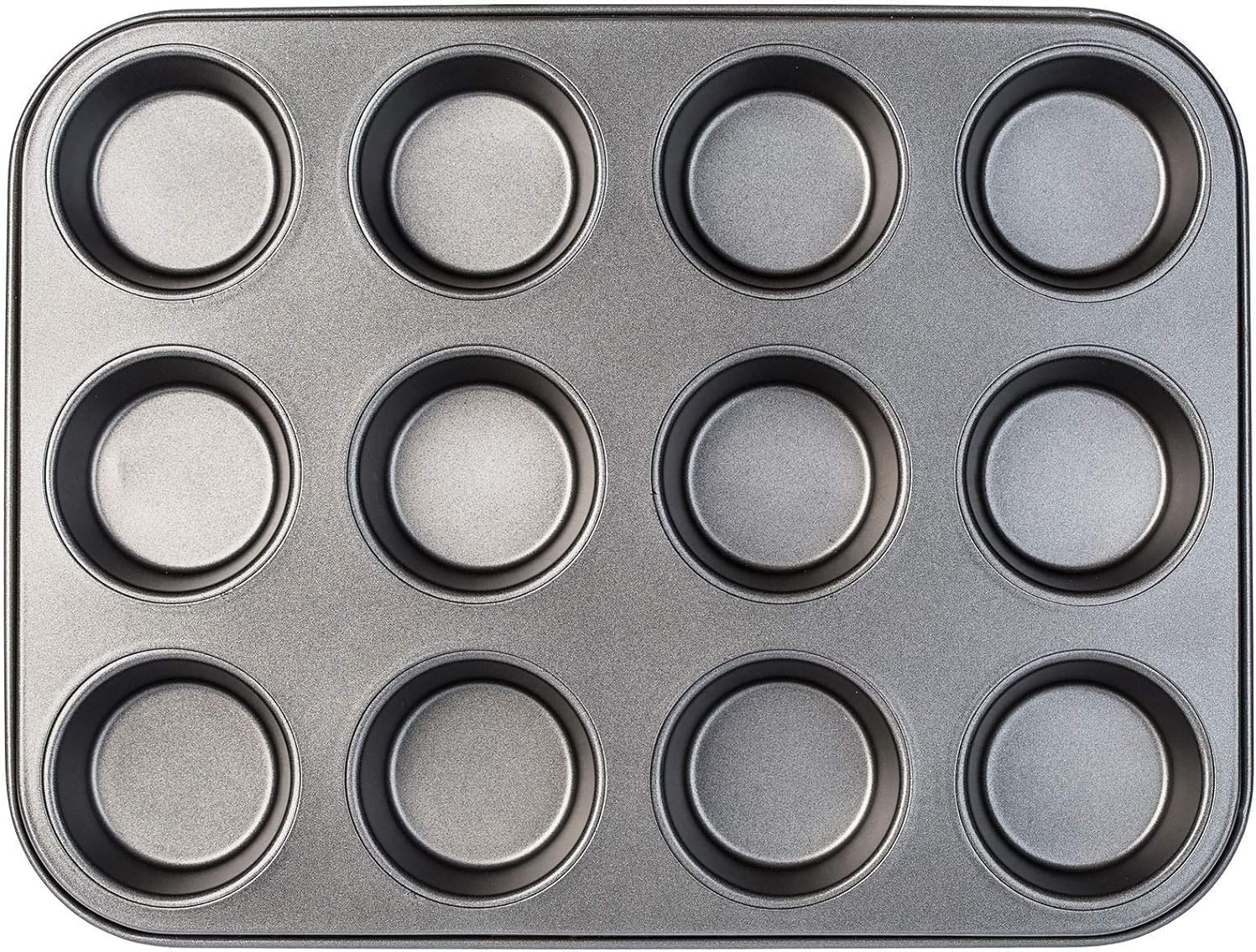 12 Cupcake Tray Non Stick Deep Trays Large Muffins Baking Tin Cupcakes ...