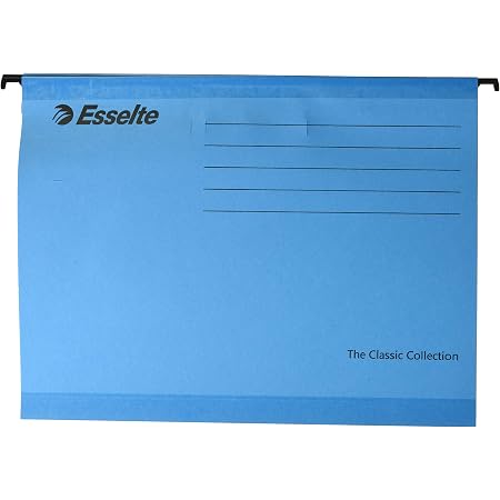 Esselte Classic Reinforced Suspension File, A4, Pack of 25, Tabs ...