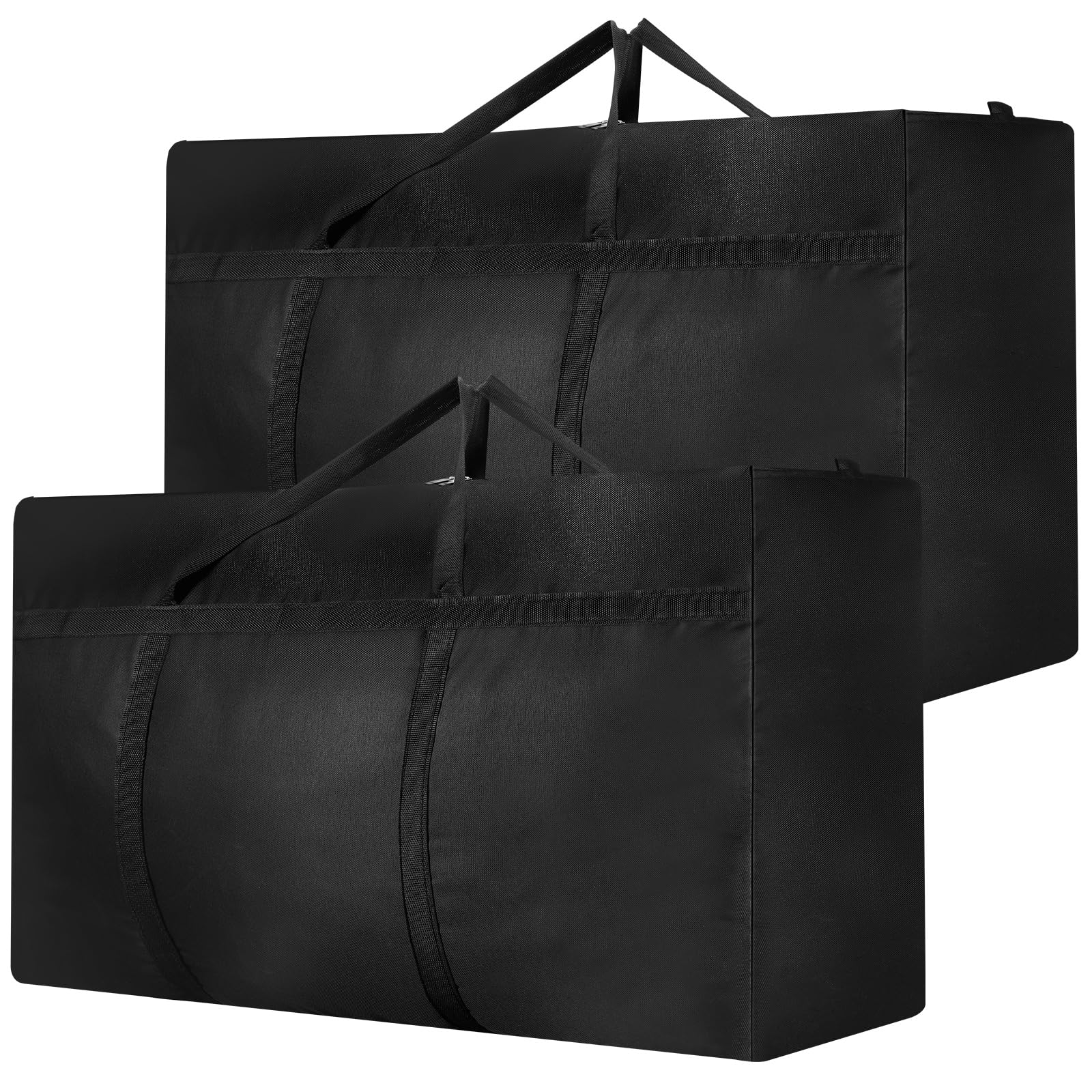 2 Pcs 180L Large Storage Bag, Extra Large Moving Bag with Zips for Moving Storage Clothes ...
