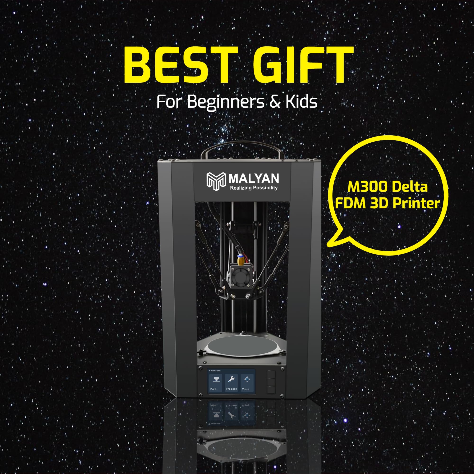 M300 Mini 3D Printer - Fully Assembled FDM 3D Printers for Kids and ...