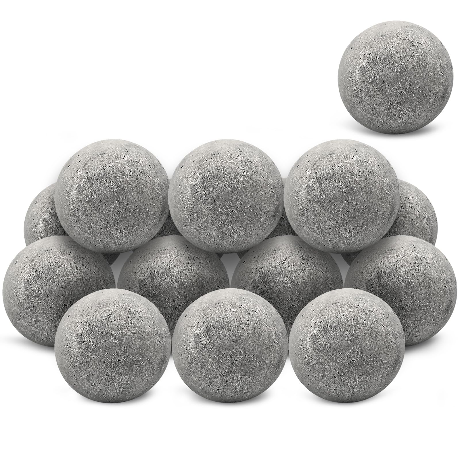 Snapklik.com : Ceramic Fire Balls, 3 Inch, Set Of 15 Round Fire Stones ...