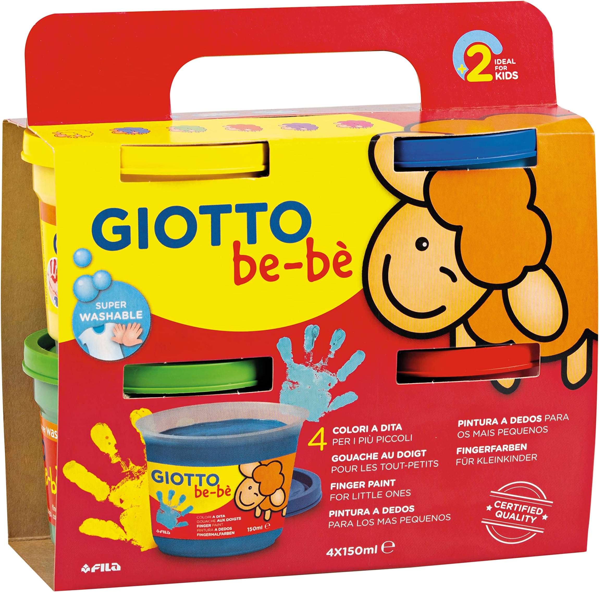 Omyacolor Giotto Paquet école de 8 x 1 litre de gouache : Amazon.fr ...