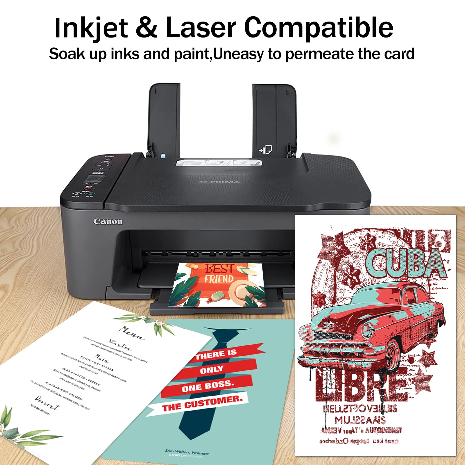Snapklik.com : 12x18 White Card Stock Paper 100 Sheets, 80lb Premium ...