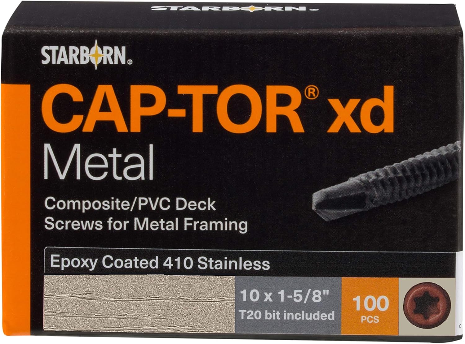 Deckfast Metal - Warm Gray (#54) - 350 pc. Deck Pack - 1-5/8" Self ...