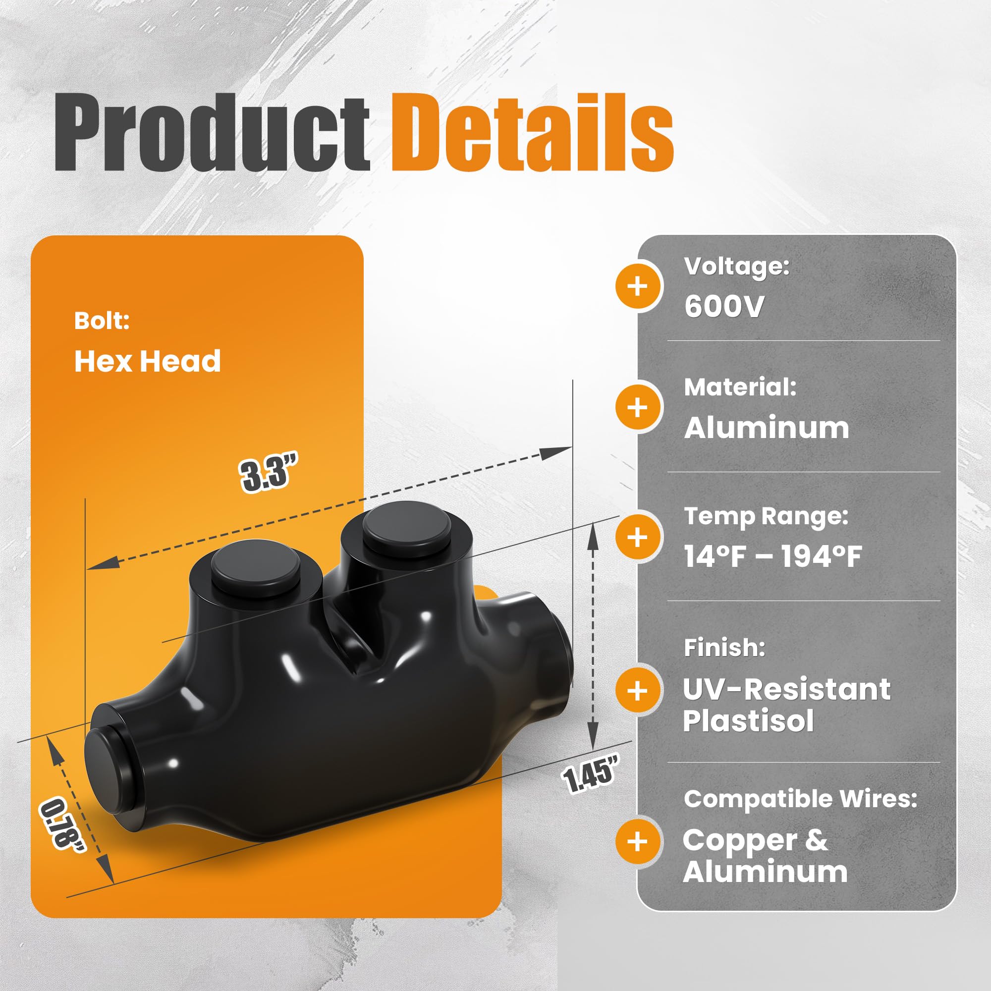 Snapklik.com : Insulated Multi-Tap Connector, QMS-D4-1, 10 Pack, UL ...