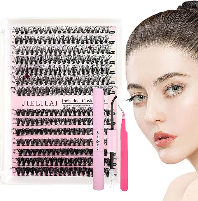 extensión pestañas bricolaje | Lash Cluster 240pestañas individuales ...