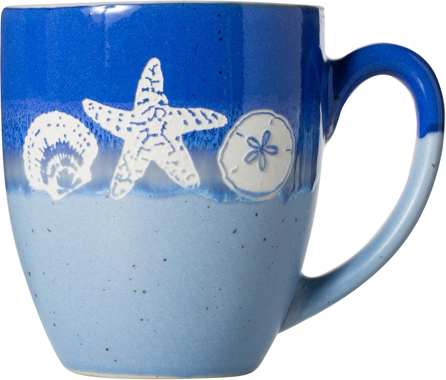 Amazon.com | Cape Shore Freeport Etched Stoneware 18oz Mug, Multiple ...