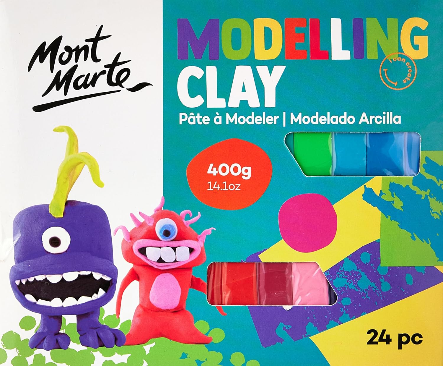 Mont Marte Kids Modelling Clay 24-Piece Set : Amazon.ae: Arts & Crafts