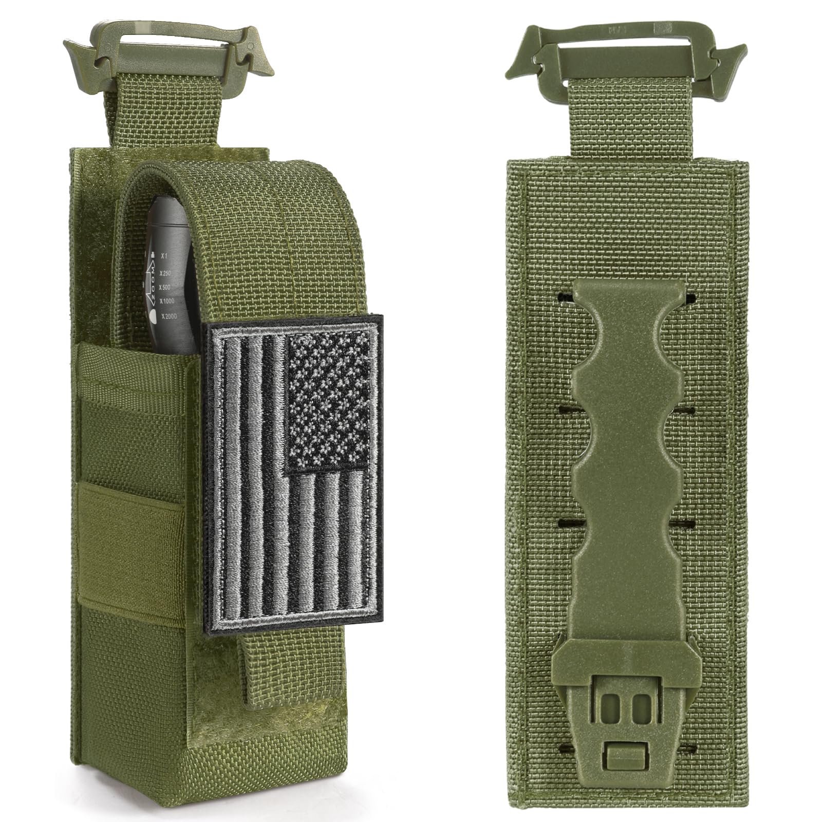 Snapklik.com : Tactical Flashlight Holster, Adjustable Flashlight Pouch ...