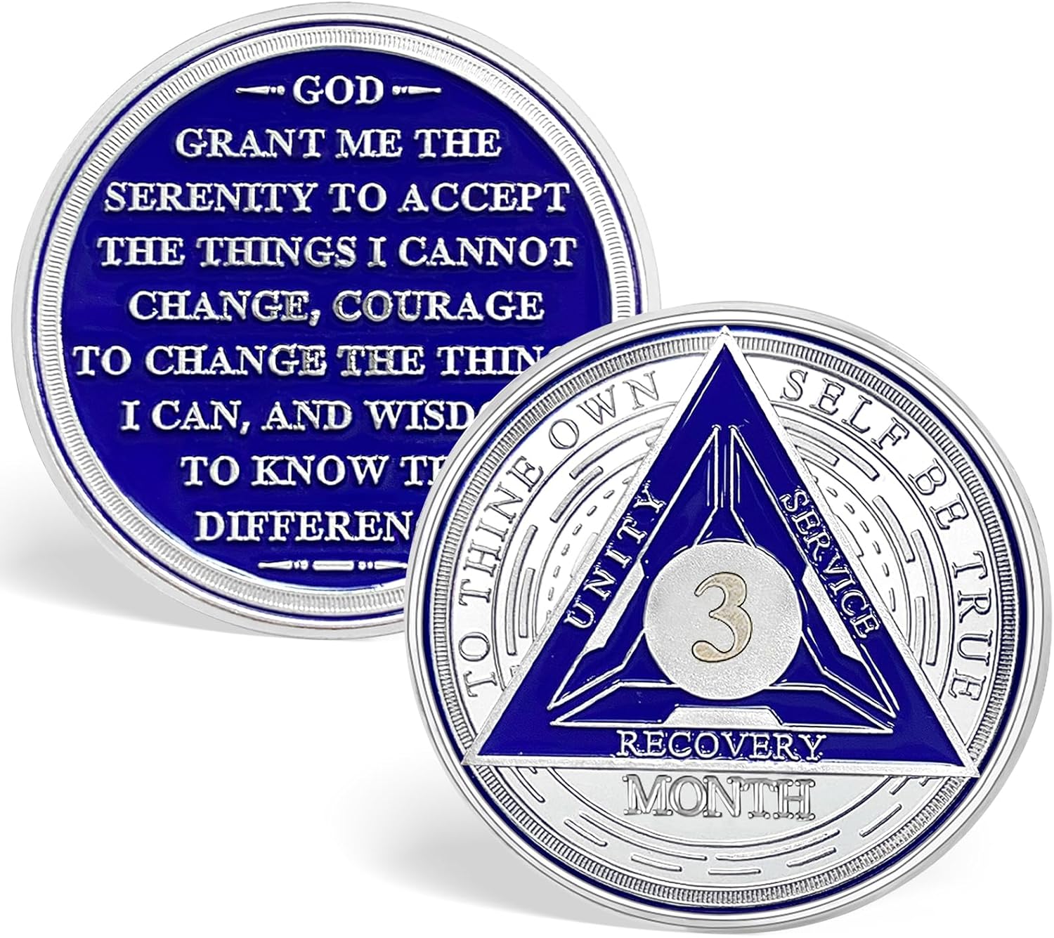 Amazon.com : CHURYUML 3 Month Sobriety Coin 90 Day Sobriety Chip Three ...