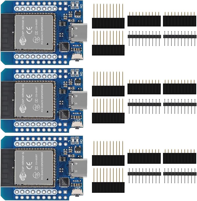 Amazon.com: AITRIP 3PCS Type C D1 Mini ESP32 ESP-WROOM-32 CP2104 WLAN ...