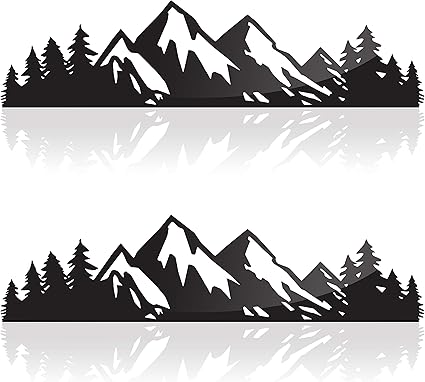 Outdoor Mountain Stickers, PNW Sticker, UV Protection and Waterproof ...