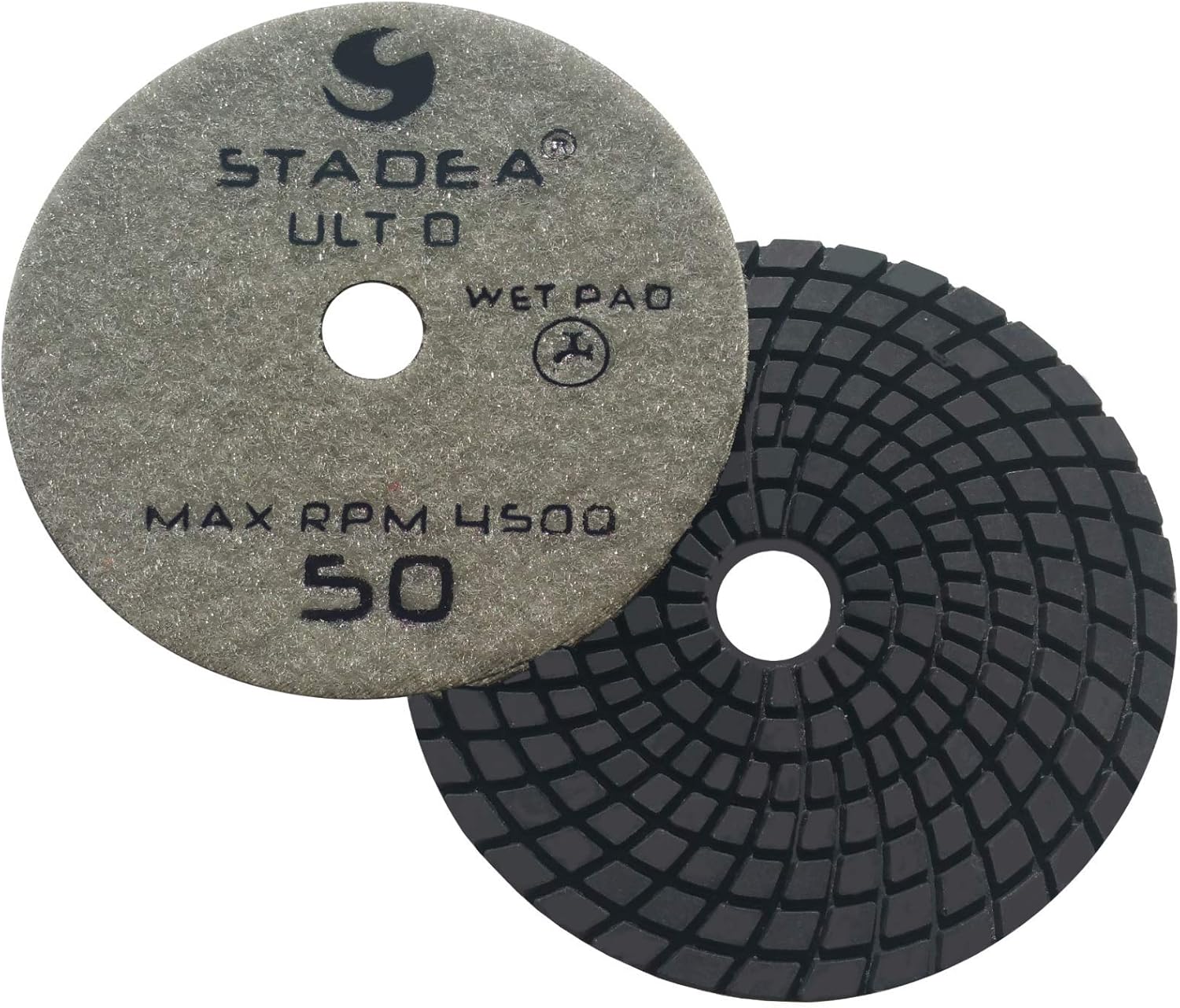 Stadea PPW110X Granite Polishing Pads 4" Diamond Pad 30 Grit For ...