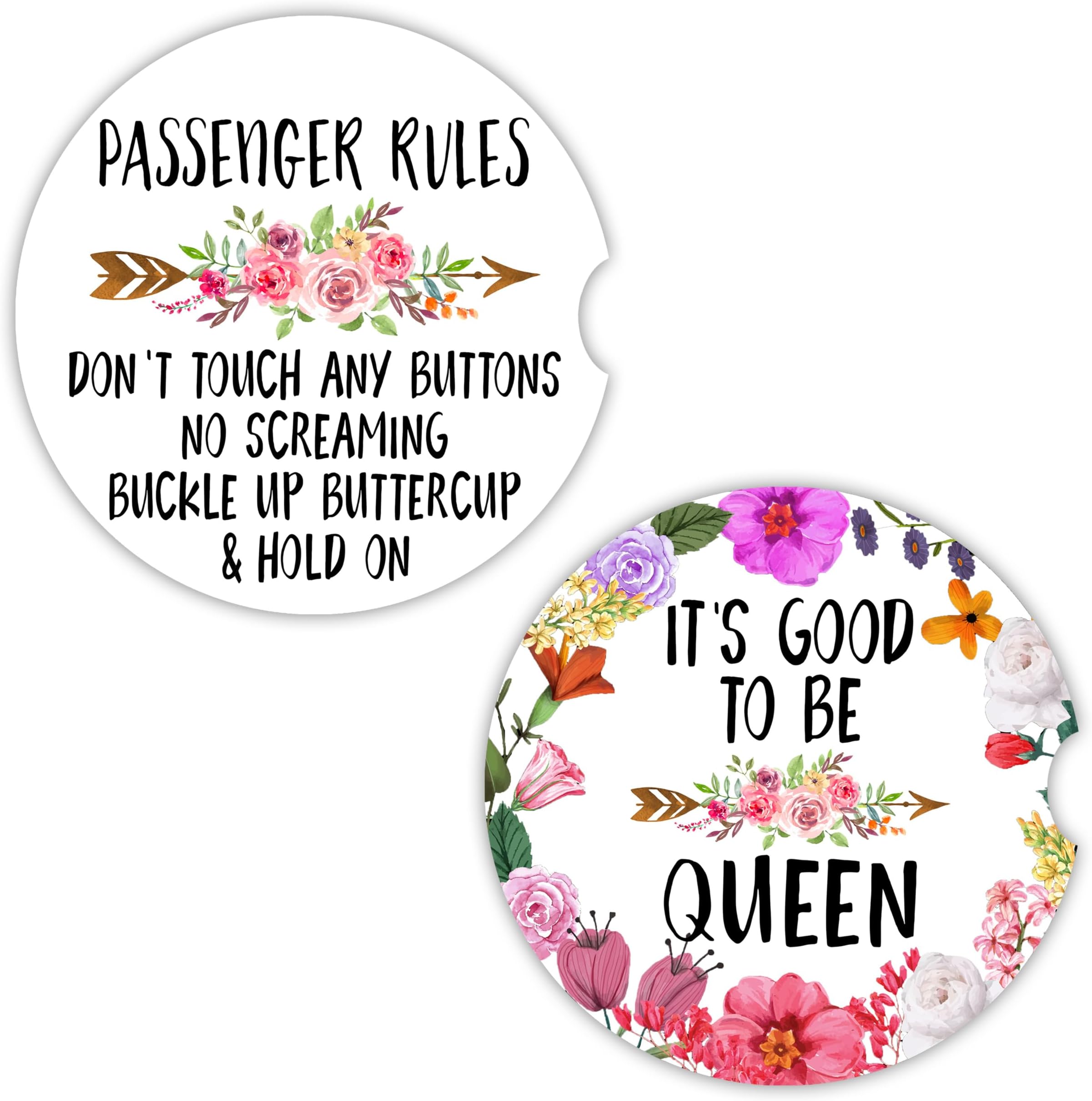 Amazon.com: Custom Car Coasters with Logo Photo Text Personalized Car ...