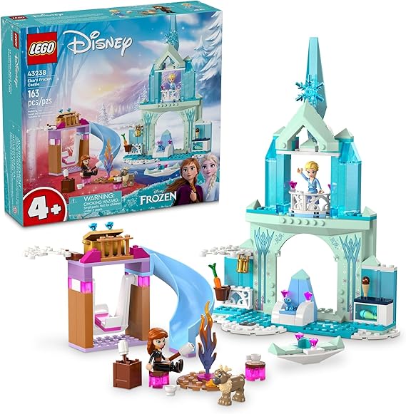 LEGO Disney Frozen Elsa’s Frozen Princess Castle Building Toys Set ...