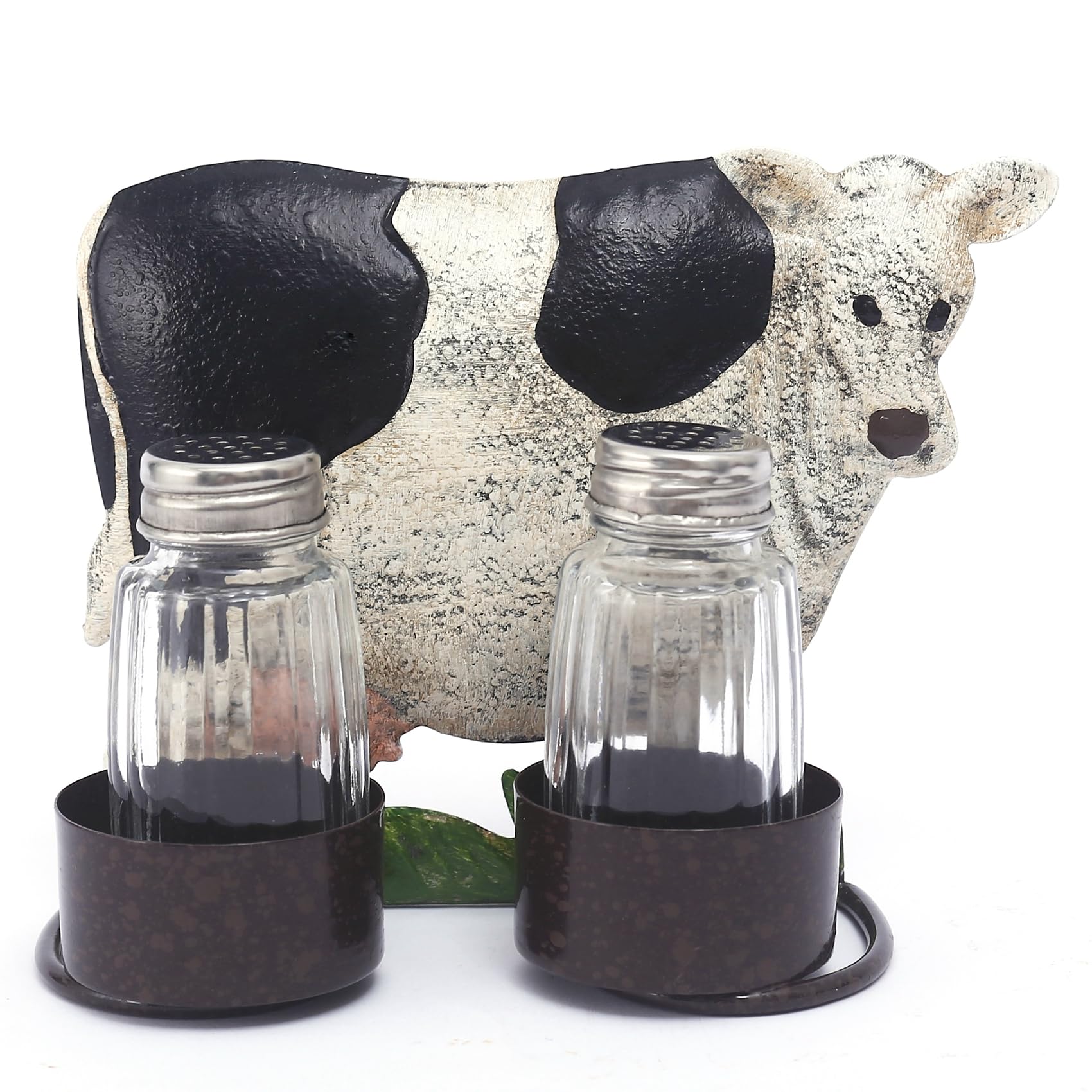 Amazon.com: WDLFCGC Cow Salt And Pepper Shakers Set - Two Glass Shakers ...