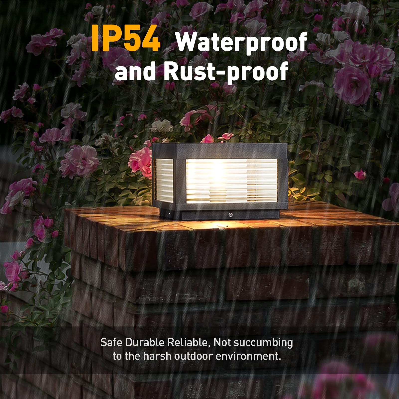 MVBT Modern Column Post Light, Upgraded Outdoor Luxury Waterproof ...