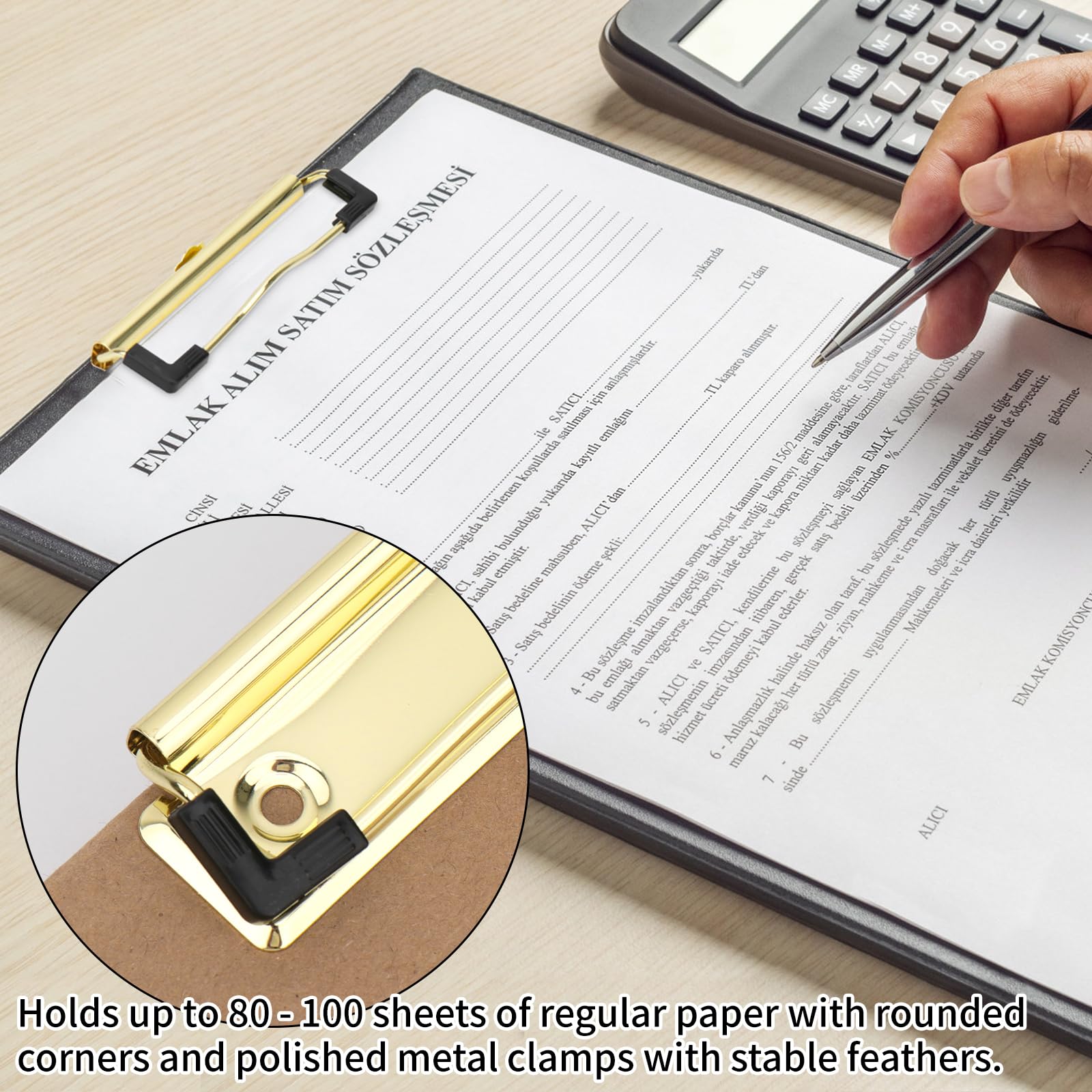 Snapklik.com : Meetory Mountable Clipboard Clips,Spring Loaded Surface ...