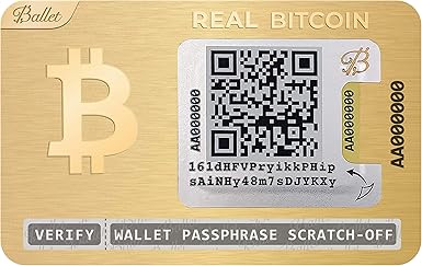 Amazon.com: Ballet REAL Bitcoin, Gold Edition - Physical Cryptocurrency ...
