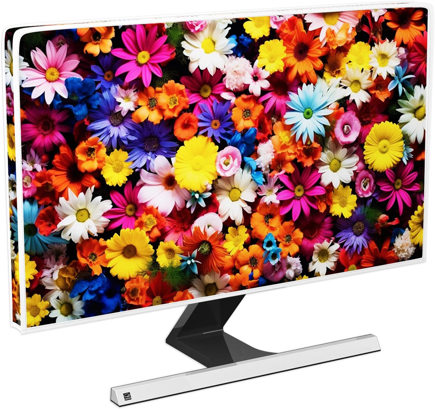 Amazon.com: Baocicco Multicolored Flowers Monitor Dust Cover 22, 23, 24 ...