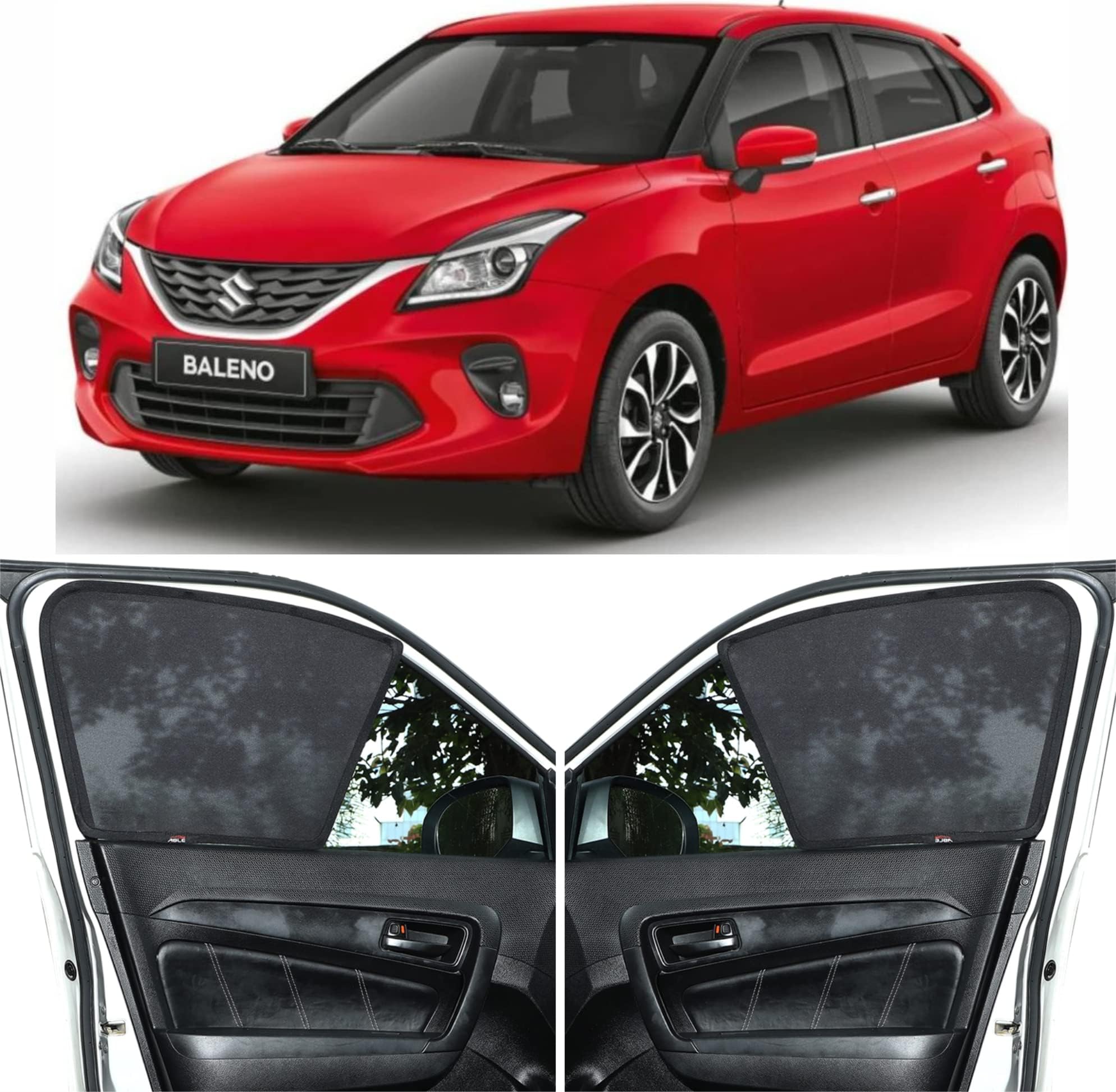 AUTOFACT Magnetic Window Sun Shades for Maruti Suzuki Baleno 2015 to ...