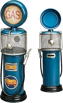 Amazon.com: MOOH Vintage Gas Pump Decor - Gas Pump Piggy Bank Unique ...