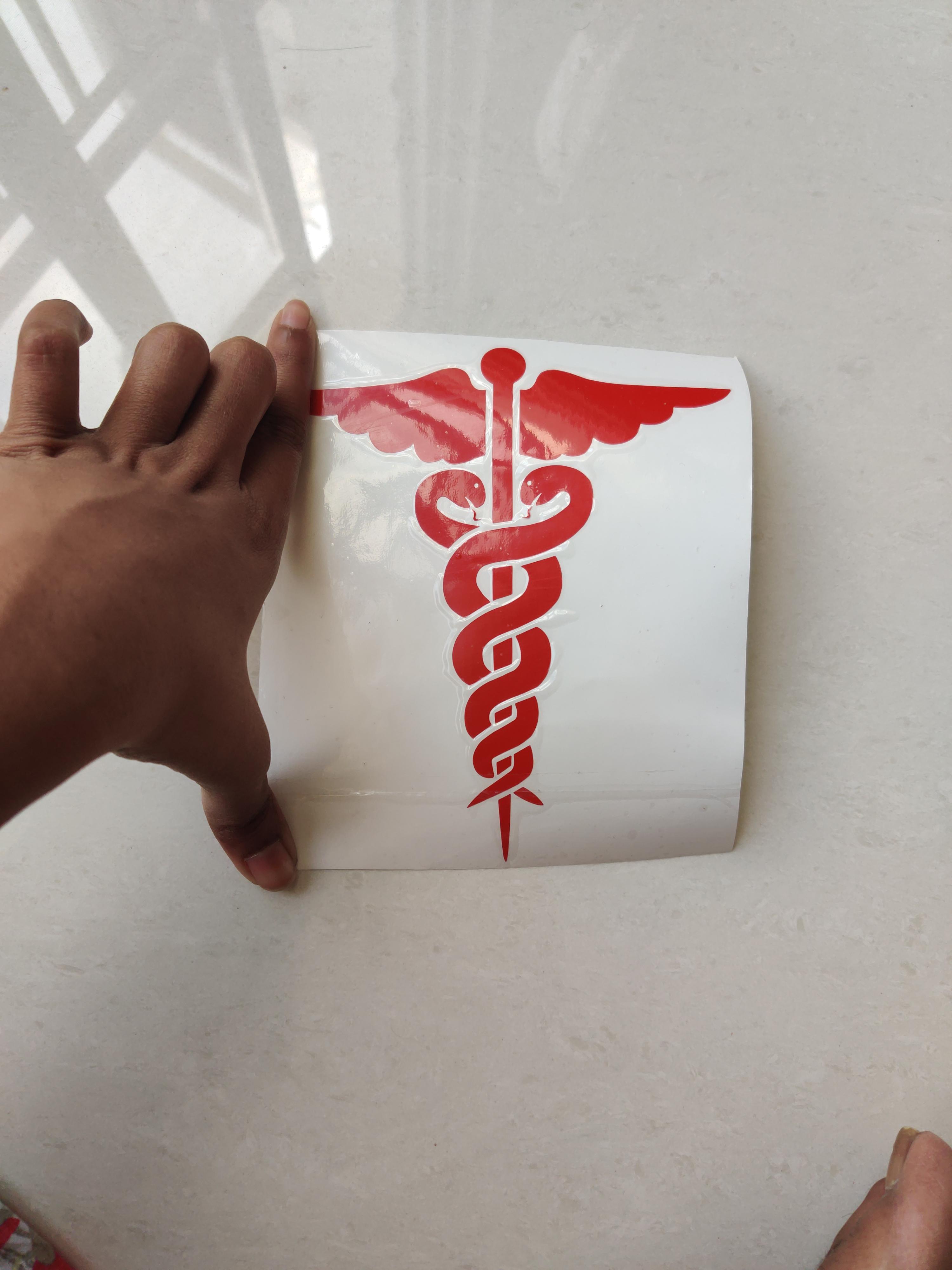 ARWY car stickers exterior (Pack of 2) Red Doctor car decal sticker Die ...