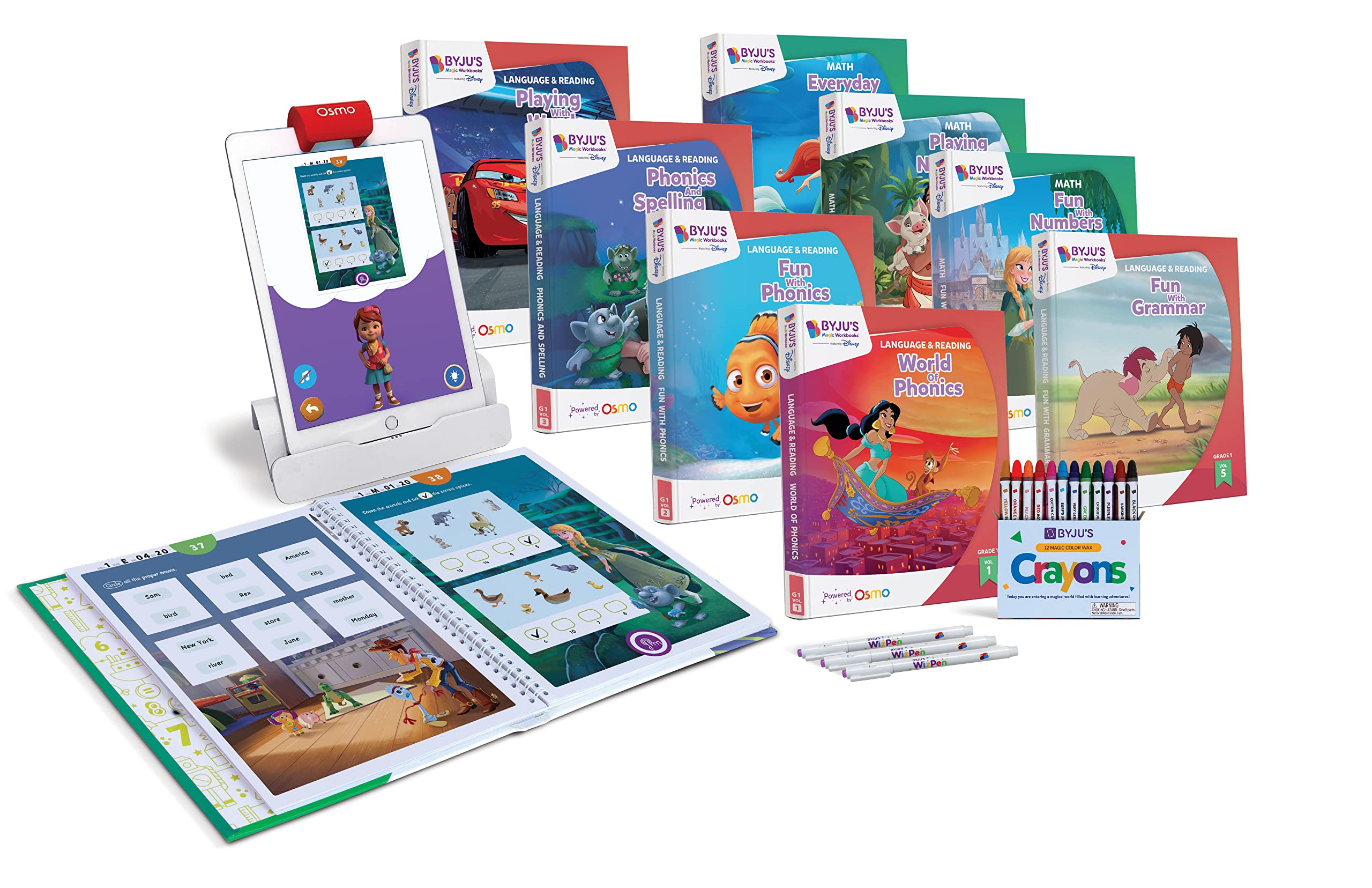 Buy BYJU’S Learning Featuring Disney, 1st Grade Premium Kit Ages 5-7 ...