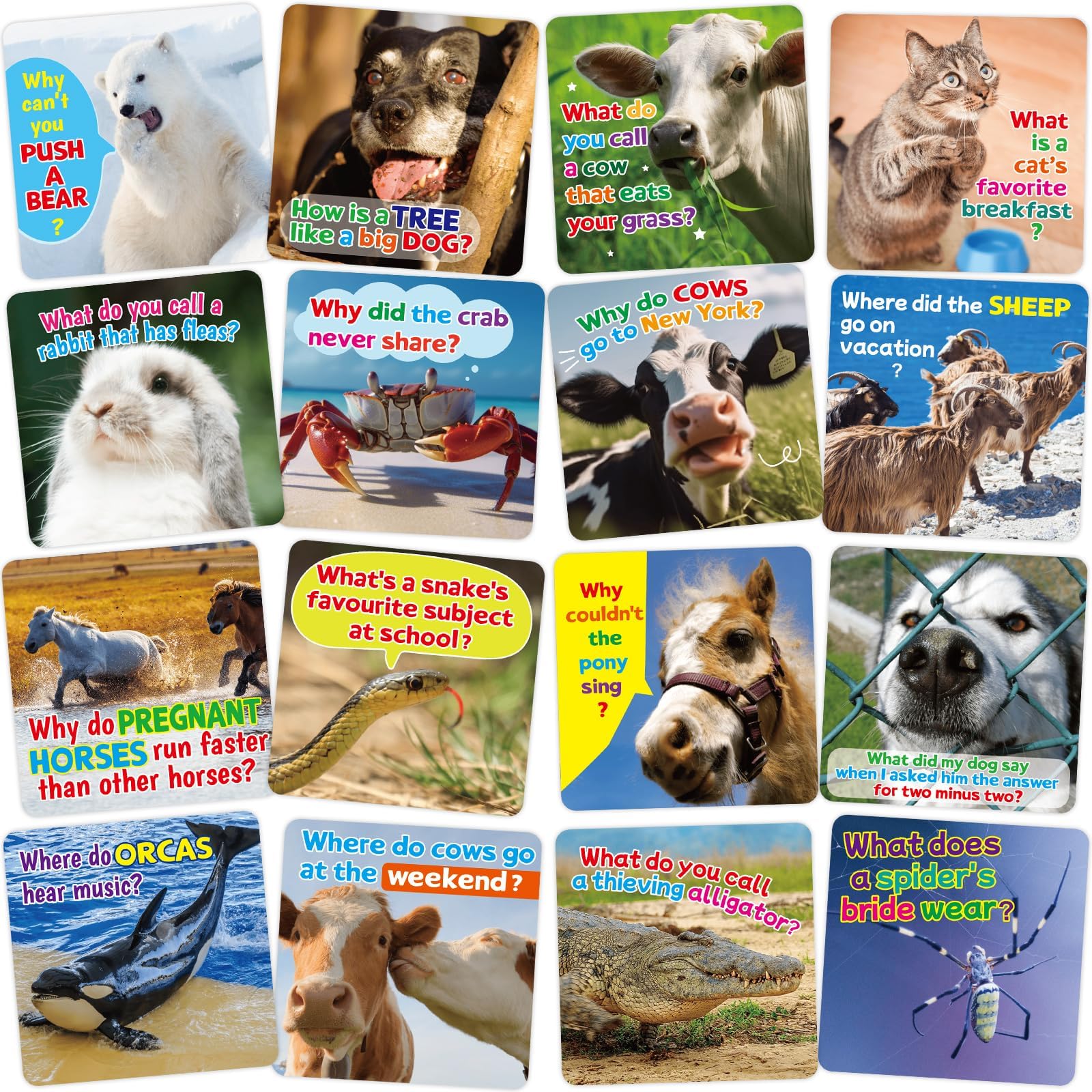 Amazon.com: 80Pcs Joke Cards for Kids Lunchbox Notes Motivational ...