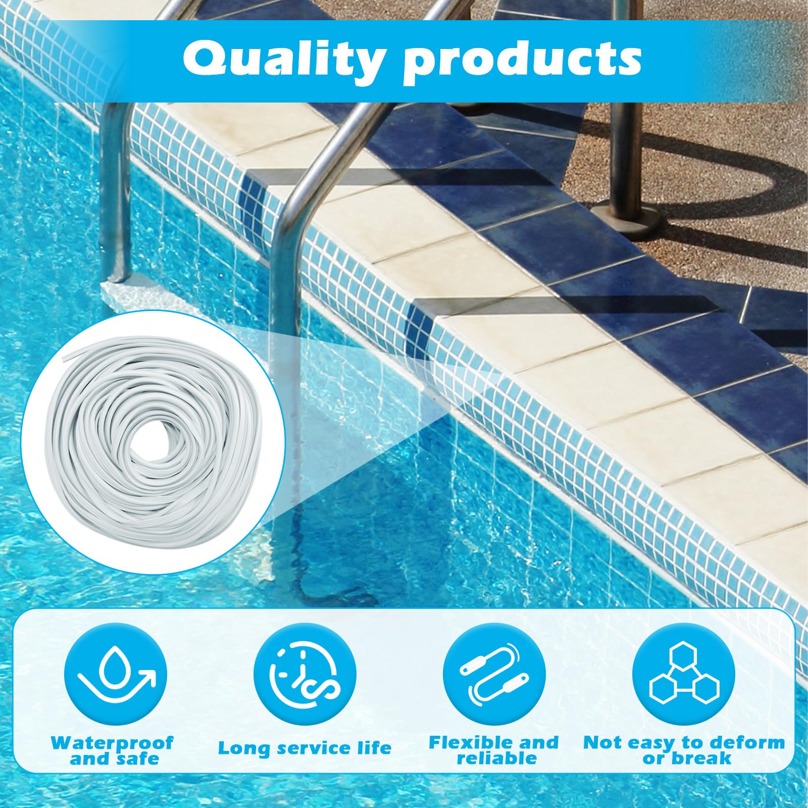 Snapklik.com : 120 Foot Swimming Roll QP1562 Pool Liner Lock,Entrance ...