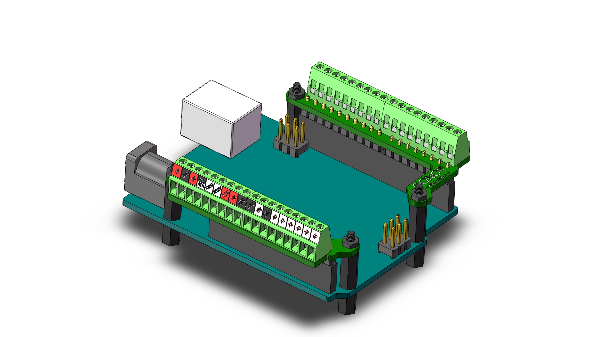 Watch Ultra-Small GPIO Terminal Block Breakout Board Module for Arduino ...
