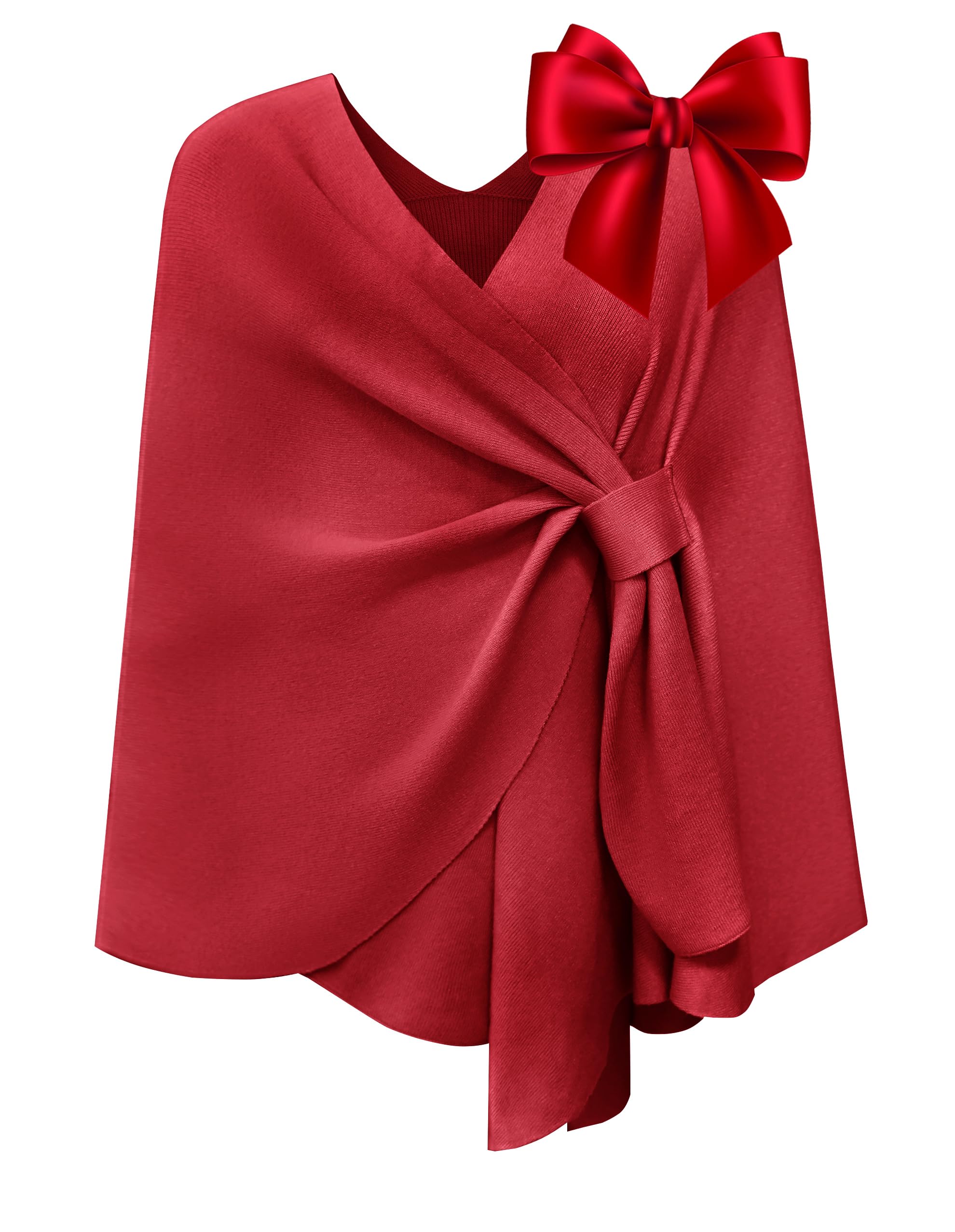 Snapklik.com : Womens Elegant Shawl Wraps Travel Gifts Soft Open Front ...