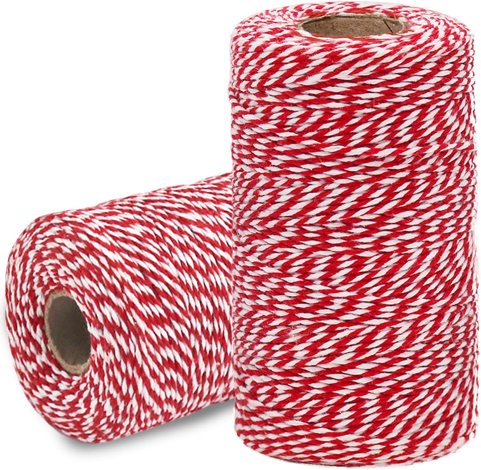 Amazon.com: 656 Feet Red and White Christmas Twine - Durable Christmas ...