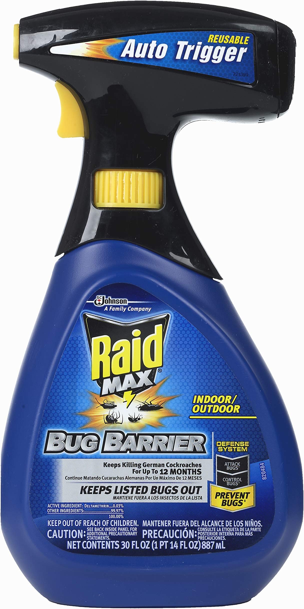 Amazon.com: Raid Max Barrier Spray, Insect Killer & Repellent for ...