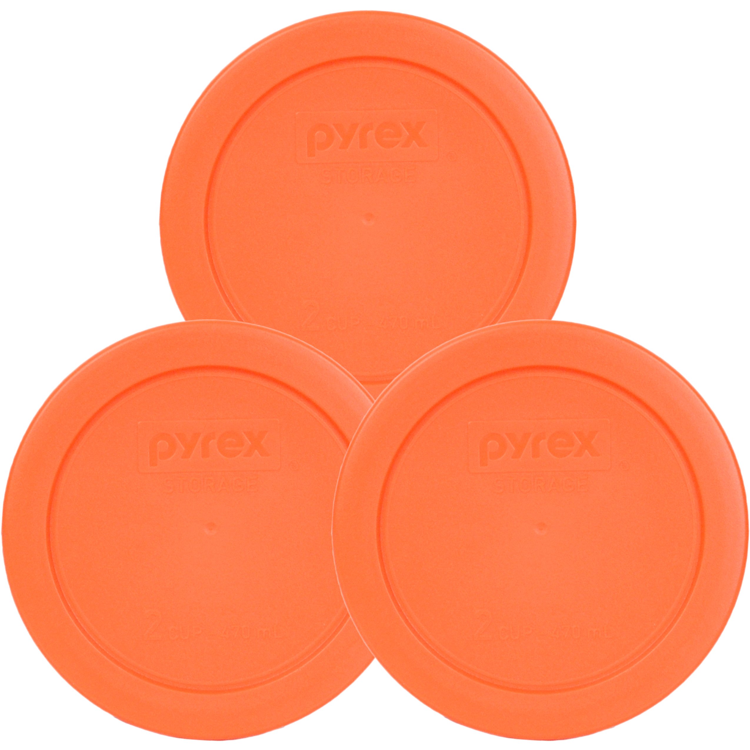 Amazon.com: Pyrex 2 Cup Round Storage Cover #7200-PC for Glass Bowls (3 ...
