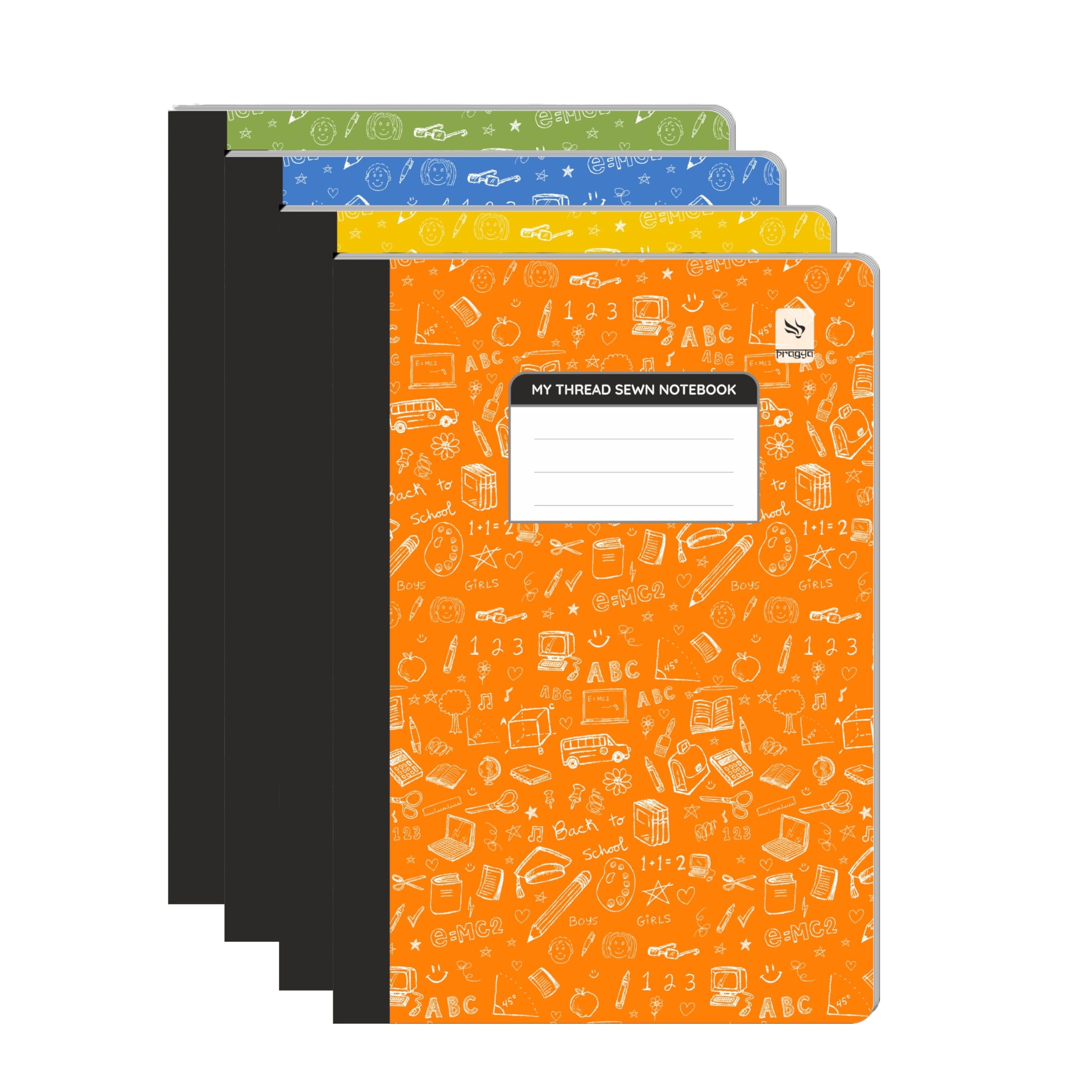 Pragya Pro Series | Thread Sewn Long Notebook - 140 Pages | Single Line ...