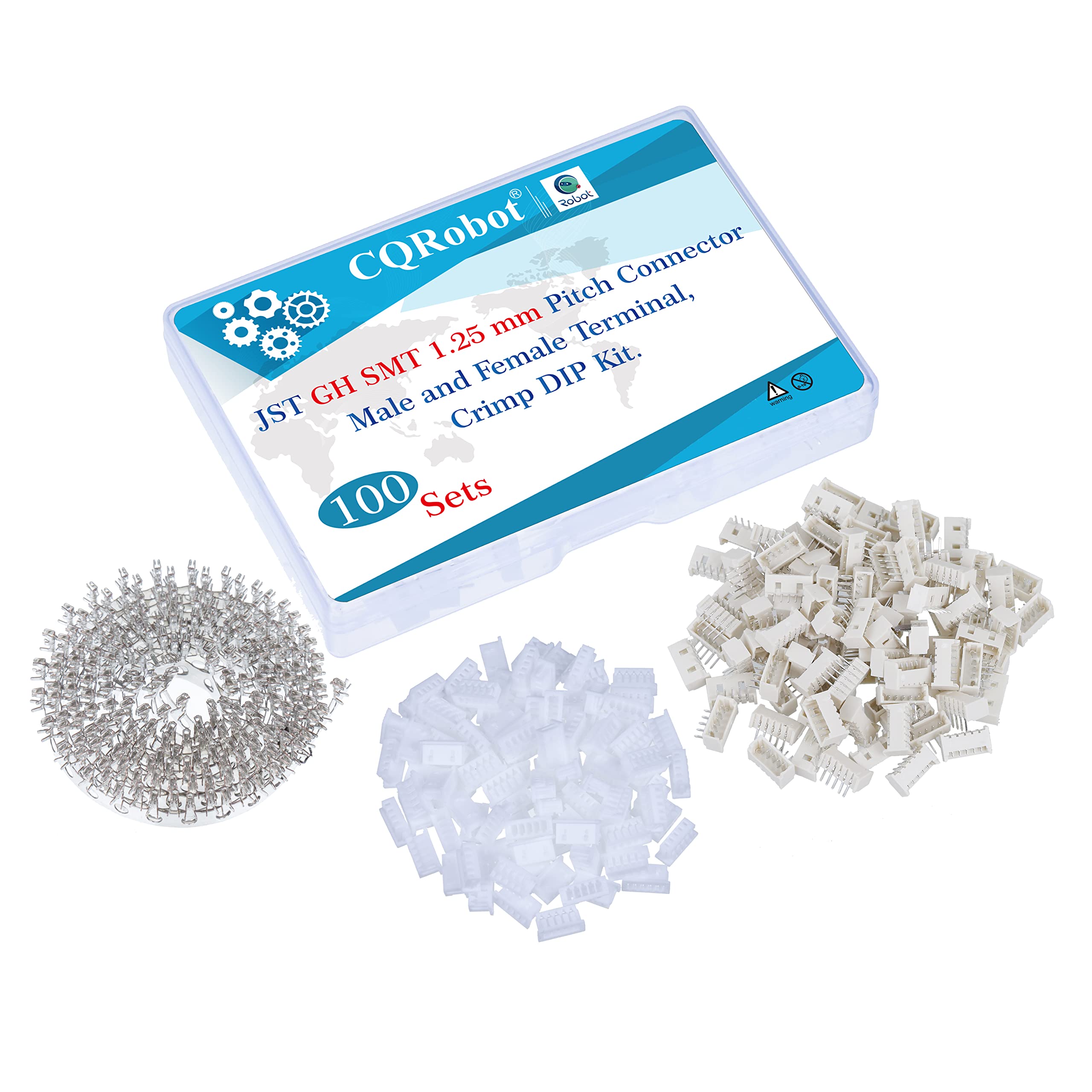 Buy CQRobot 100 Sets/700 Pieces JST GH SMT 1.25mm Pitch 5 Pin JST ...