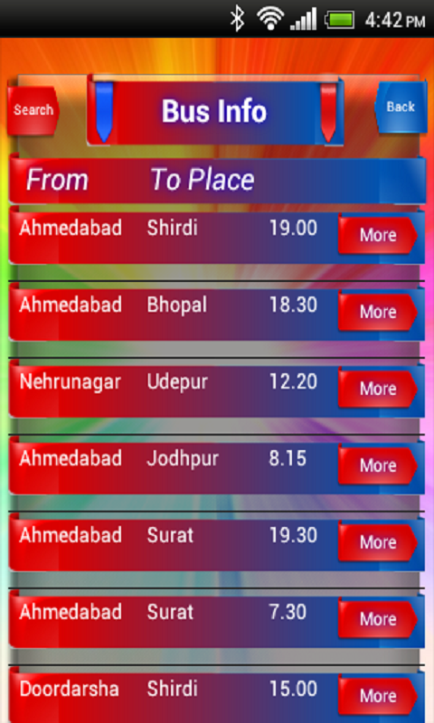 GSRTC Bus Time Table - App on Amazon Appstore