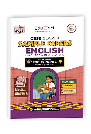 Educart CBSE Sample Paper Class 9 2025-26 English Language and ...