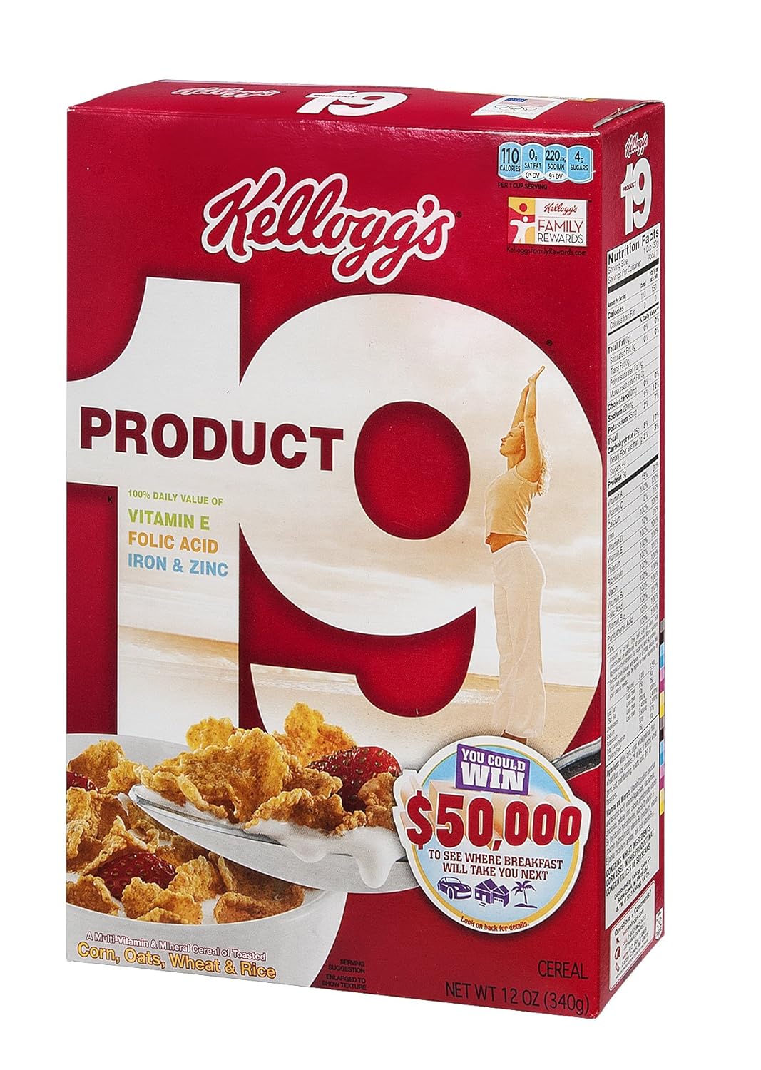 Amazon.com: Kellogg's, Product 19 Cereal, 12oz Box (Pack of 3)