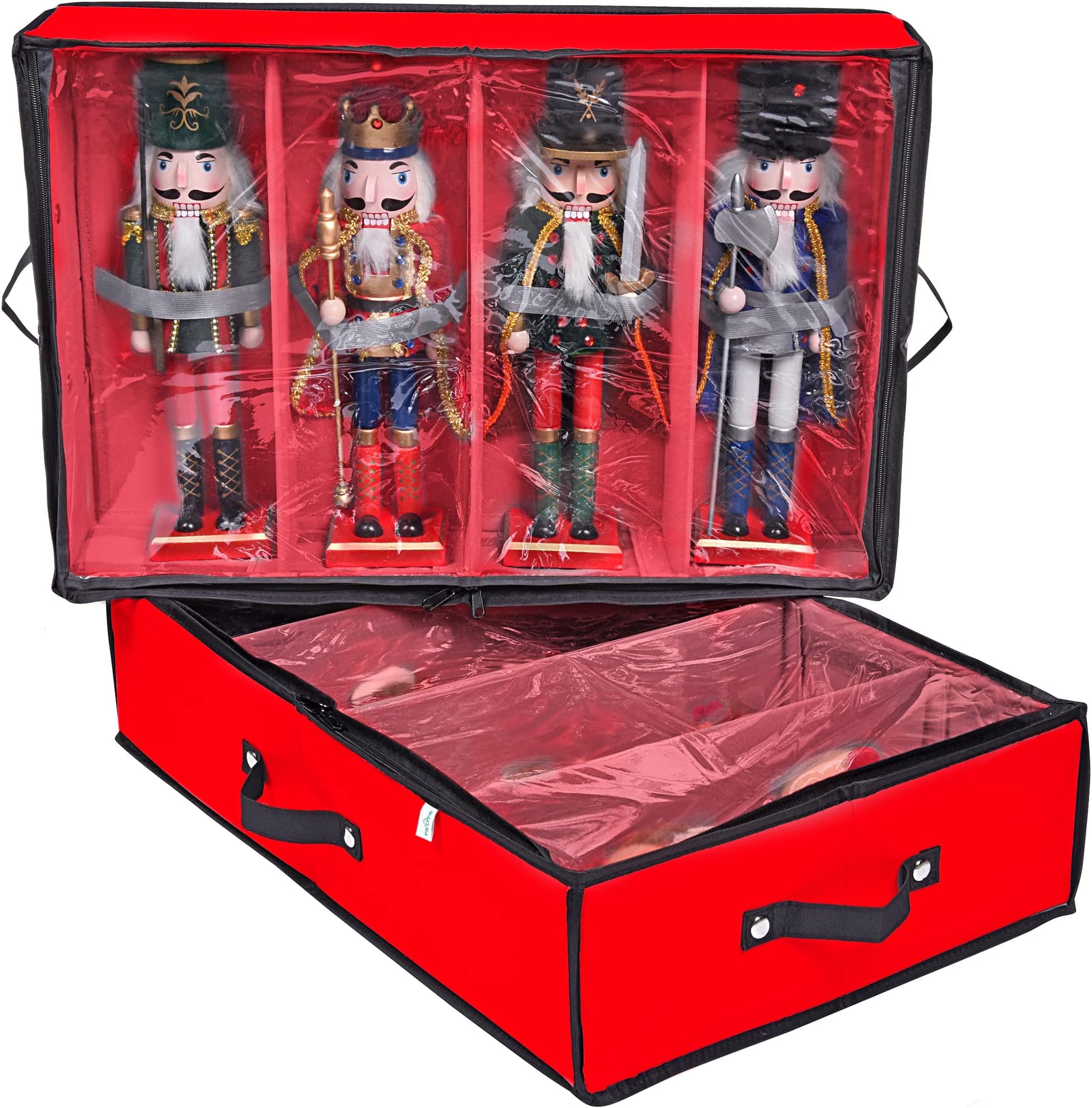 Amazon.com - YETTASBIN Christmas Snow Village Storage Basket with Lid ...