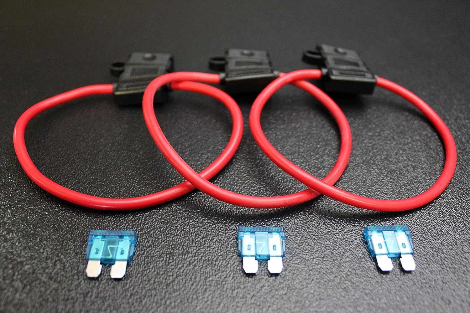 Amazon.com: (3) 18 Gauge ATC Fuse Holder W/Fuse in-LINE AWG Wire Copper ...