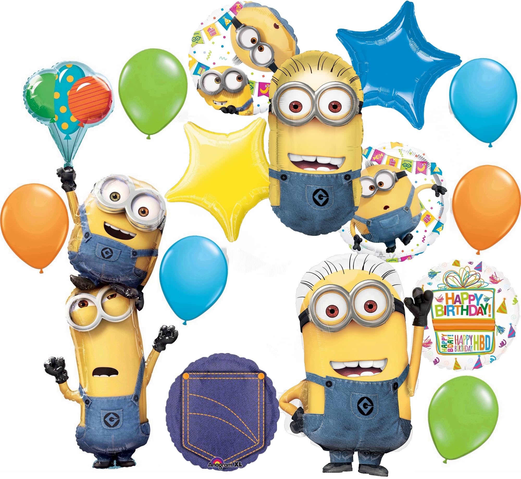 Snapklik.com : Despicable Me Minions Ultimate Birthday Party Balloon ...