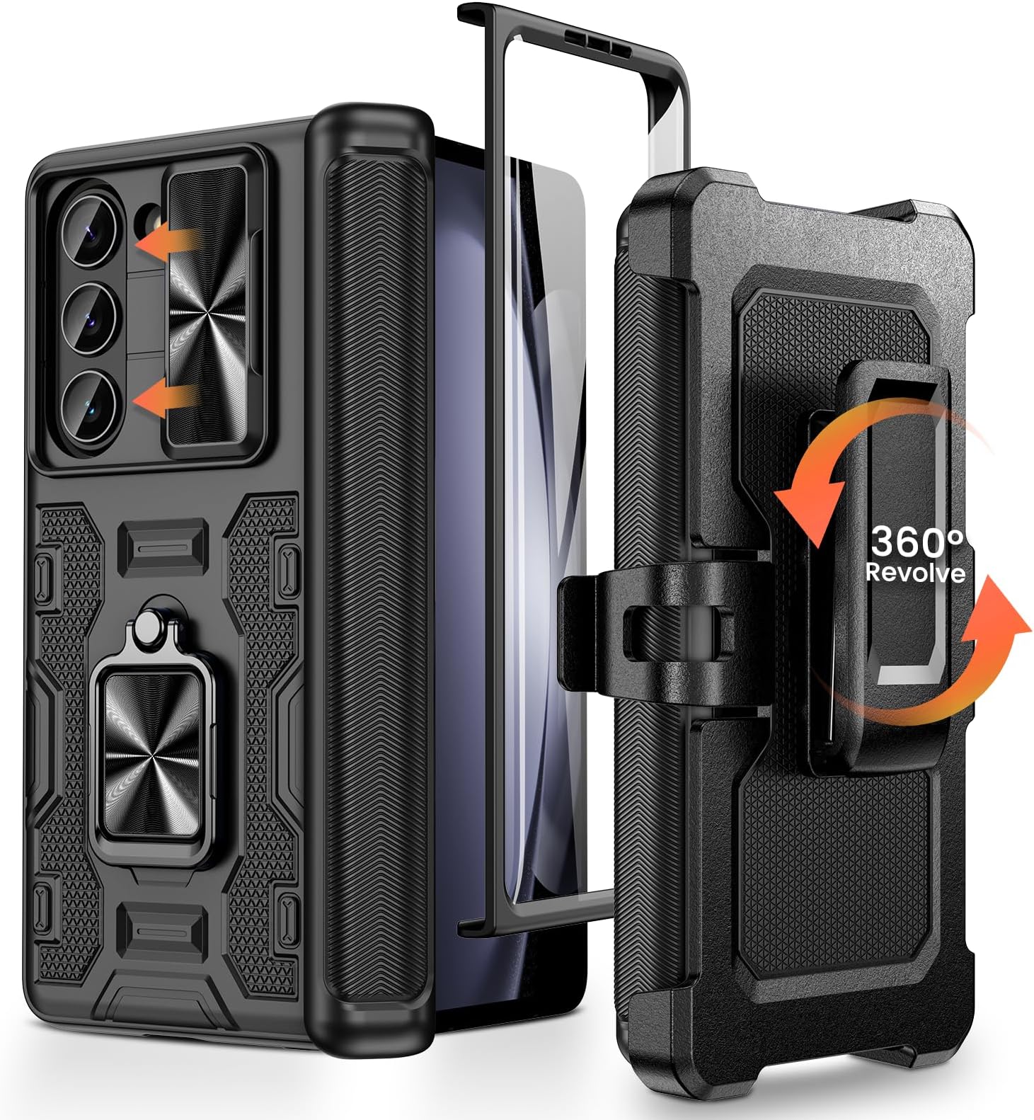 Amazon.com: Caka for Galaxy Z Fold 5 Case, Samsung Z Fold 5 Case ...