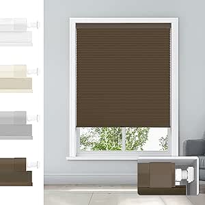Amazon.com: LazBlinds No Tools No Drill Cordless Cellular Shades ...