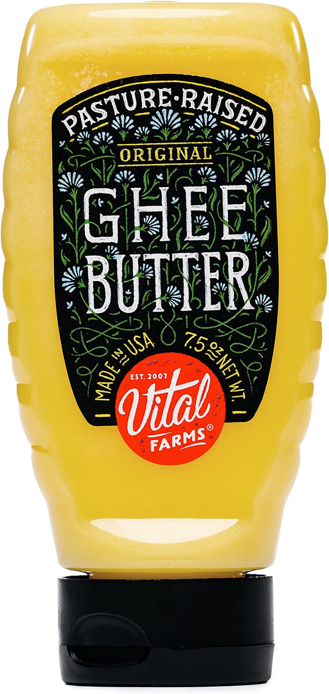 Amazon.com : Vital Farms Original Ghee 7.5 oz Squeeze : Grocery ...