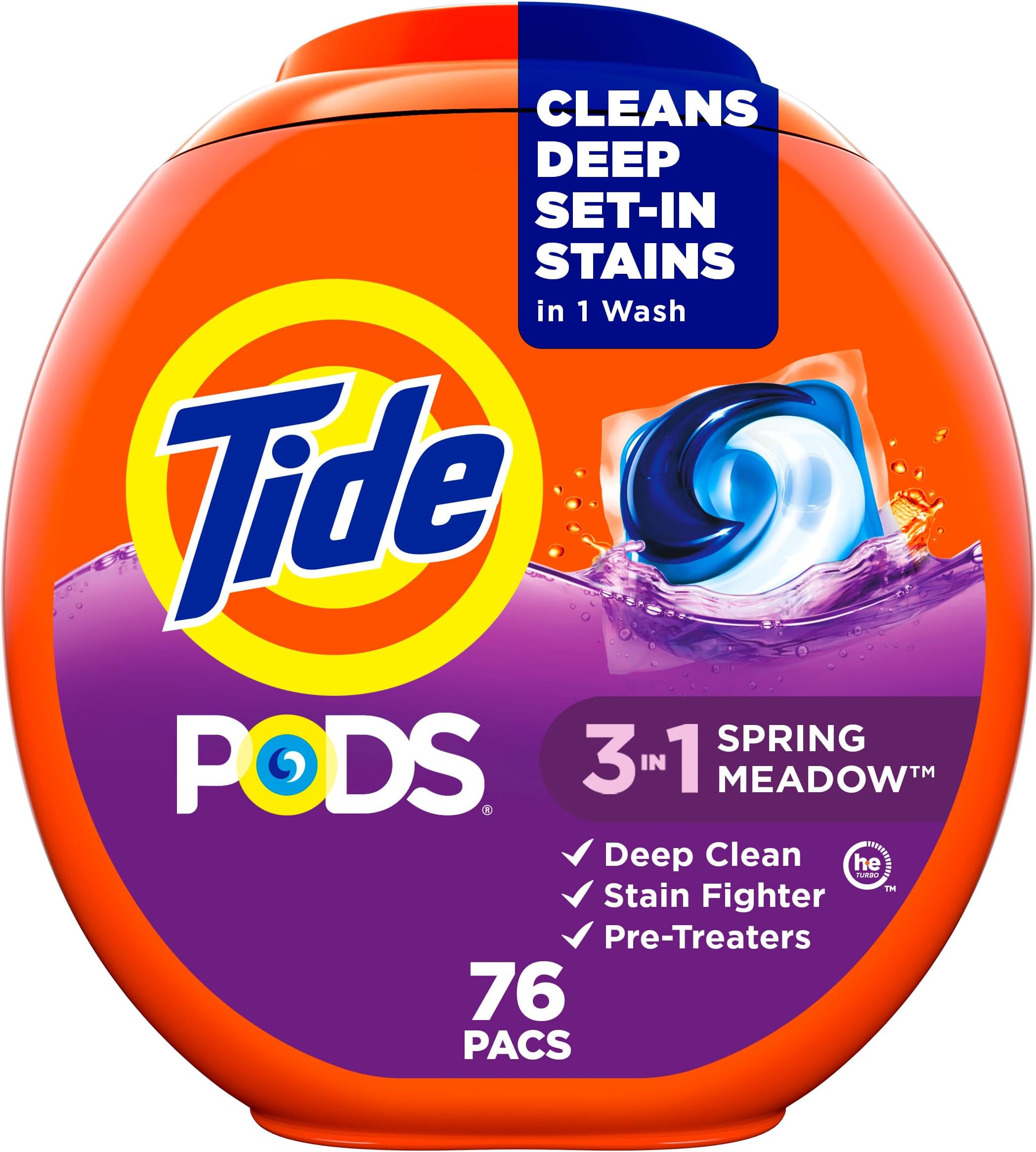 Amazon.com: Tide Oxi Boost Power PODS Laundry Detergent Pods, 45 Count ...