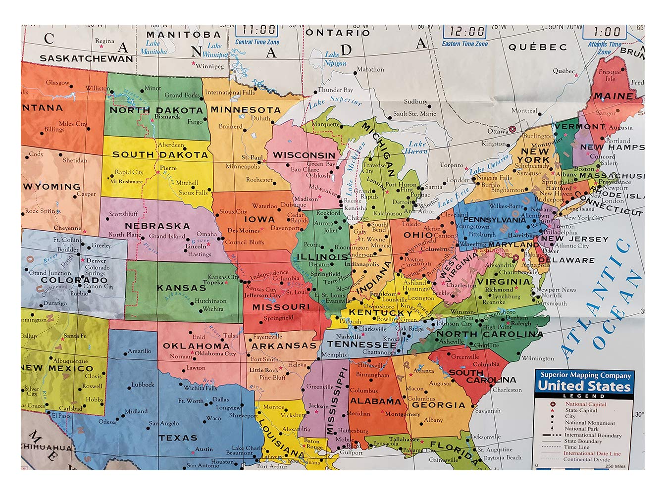 Eastern States Map With Cities