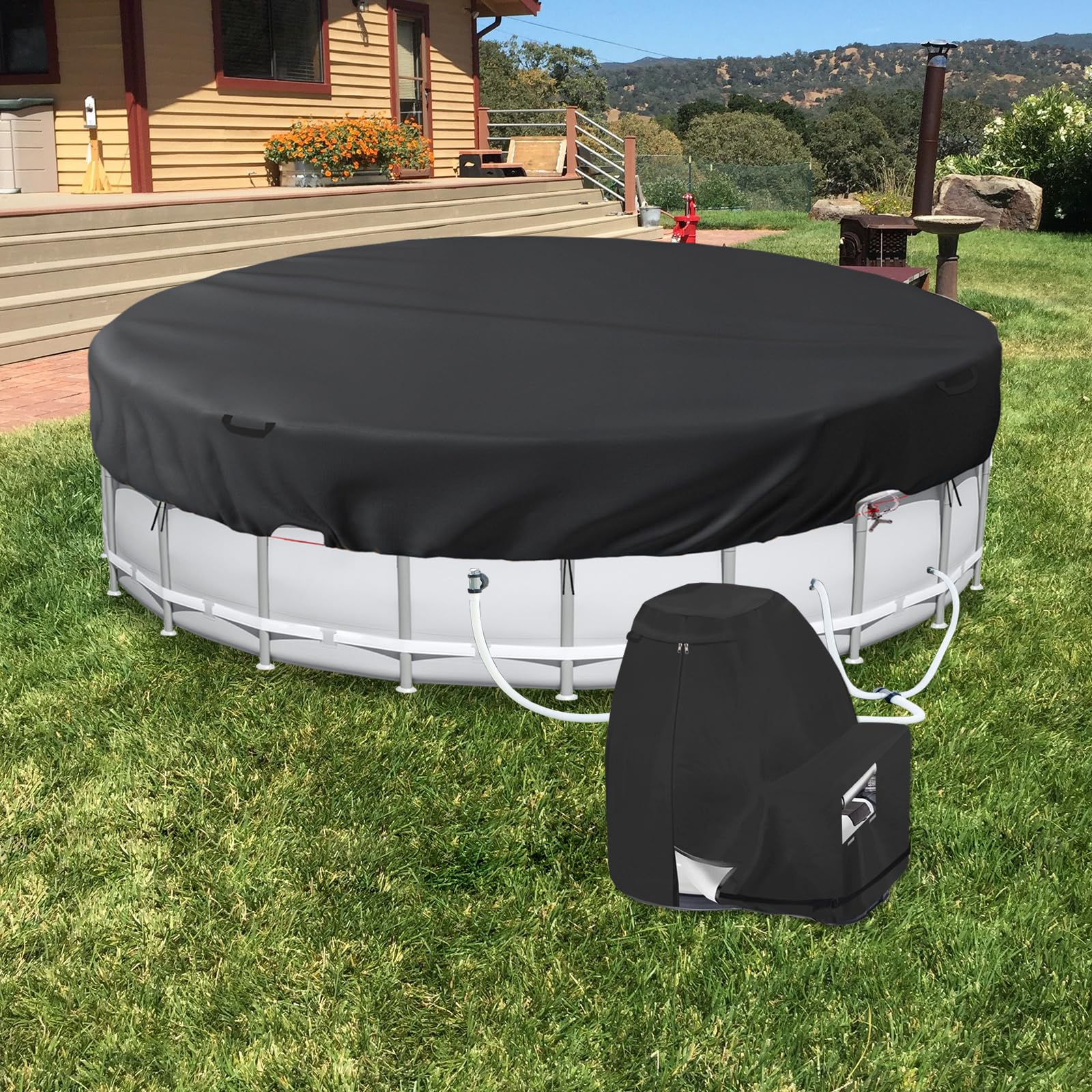 Snapklik.com : Bitubi Sand Filter Pump Cover,Waterproof Anti-UV Above ...